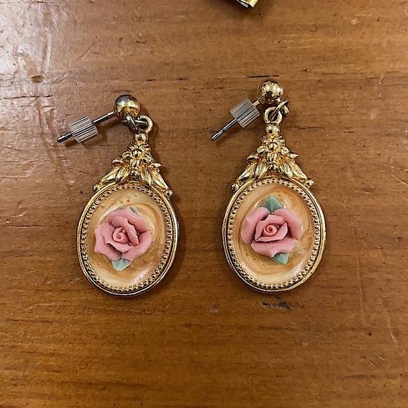 Jewelry | Vintage Rose Dangle Earrings | Poshmark